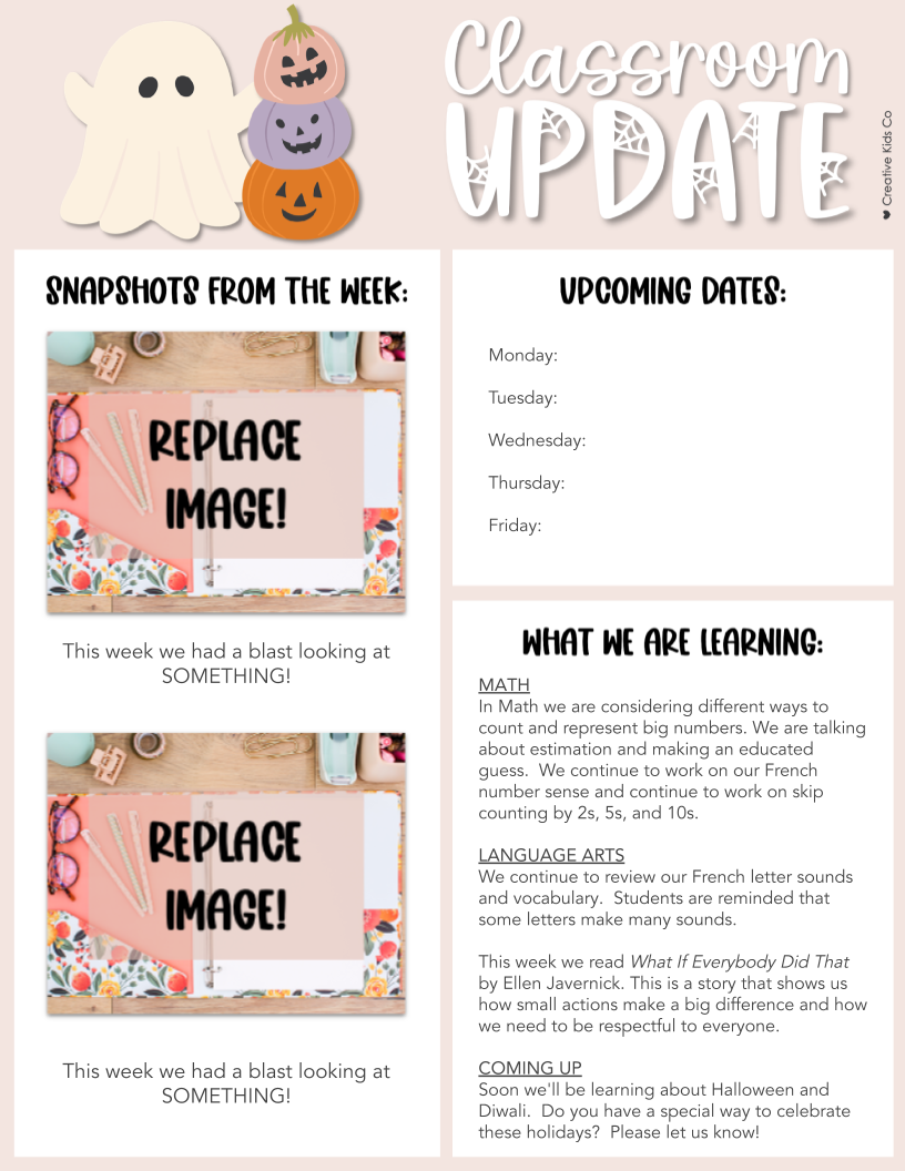 Classroom Update – Creative Kids Co