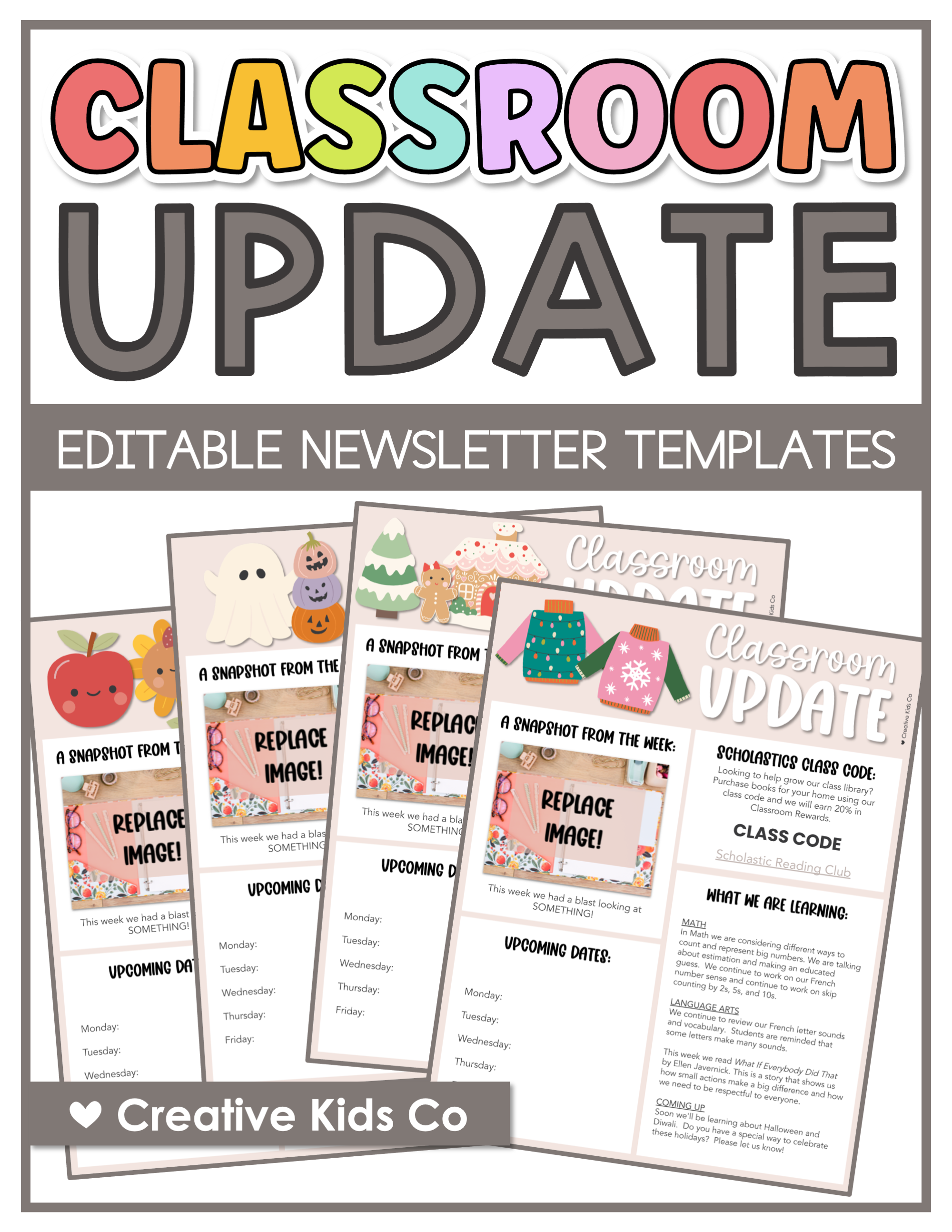 Classroom Update – Creative Kids Co